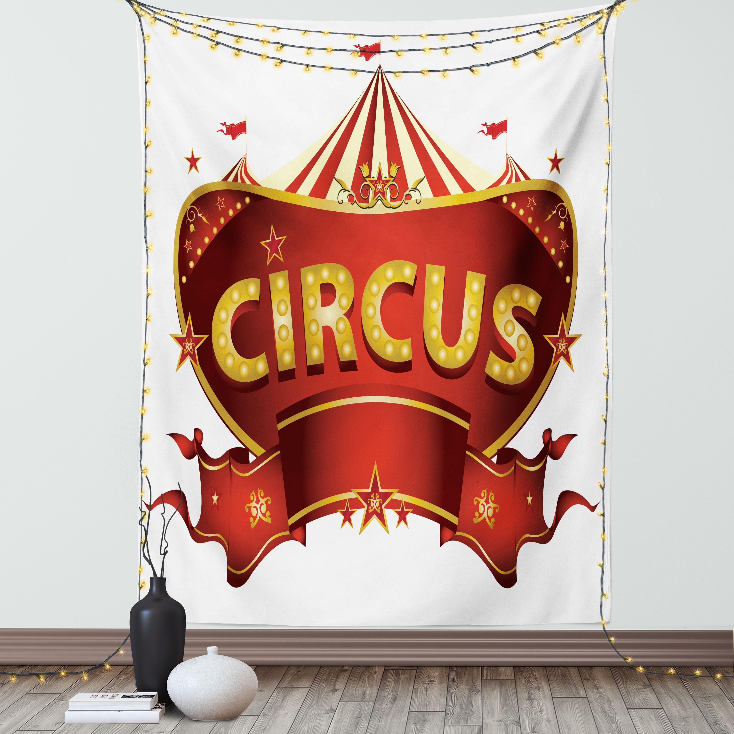 Circus Decor Wall Hanging Tapestry, A circus sign baroque style big top ...