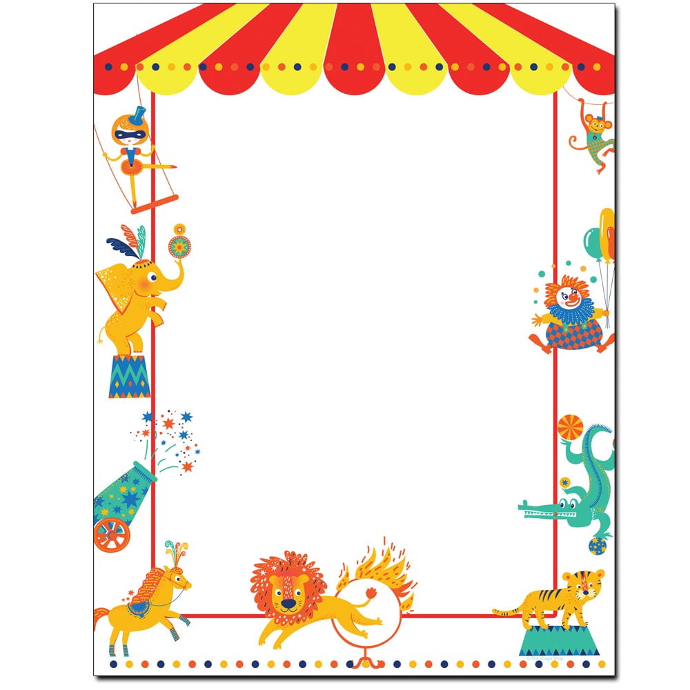 Circus Letterhead, Printer & Copier Paper, 100 Sheets per Pack ...