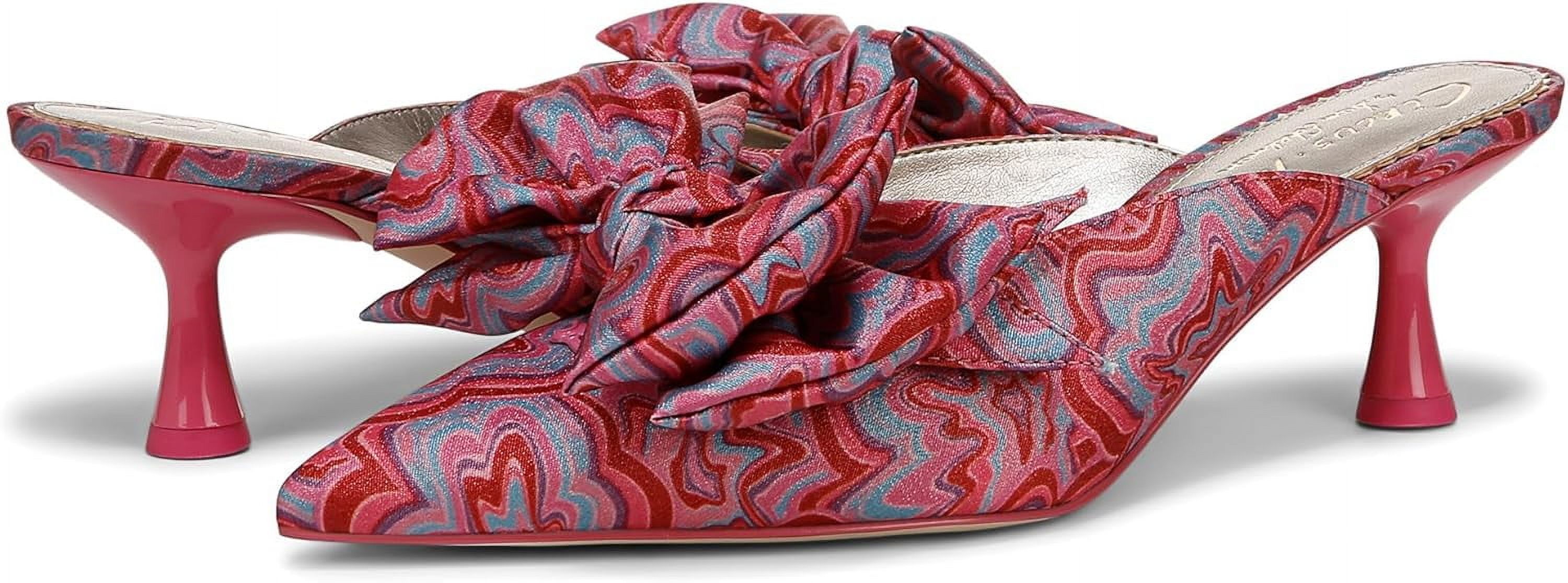 Circus NY by Sam Edelman Fiona Bow Mule Heel Pink Sorbet Multi 8.5M ...
