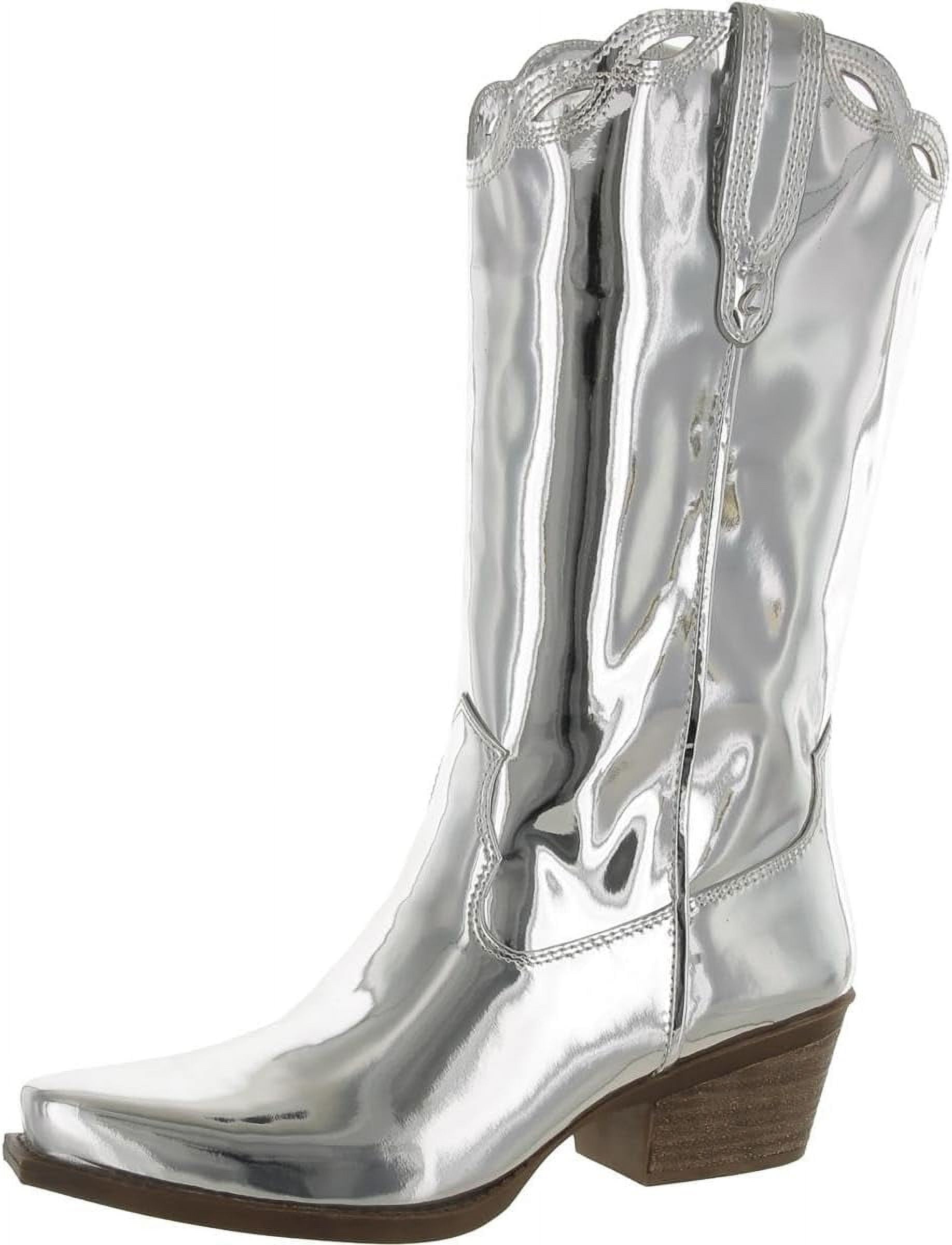 Circus Ny By Sam Edelman Women's Jill Western Boot Soft Silver 6M ...