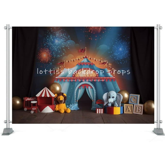 Circus Photography Backdrop Kids Birthday Backdrop Newborn Child ...