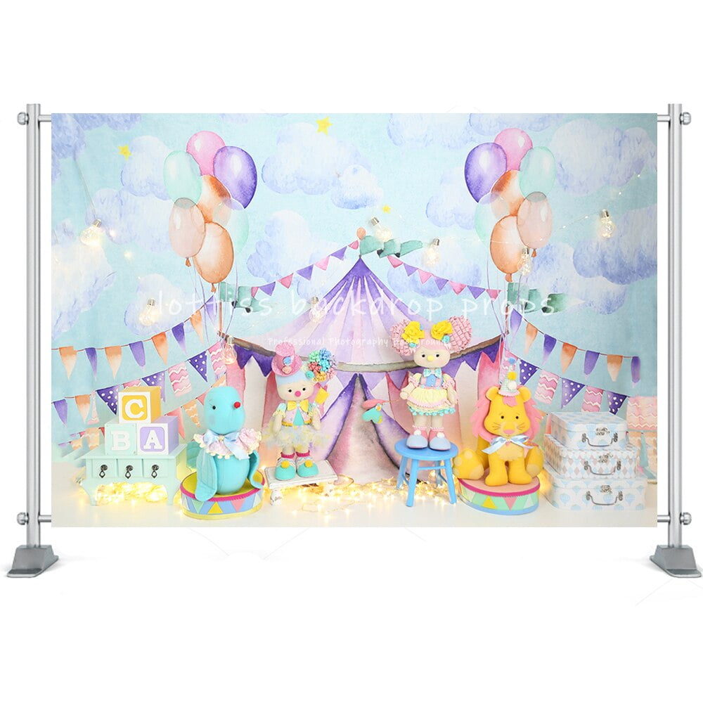 Circus Photography Backdrop Kids Birthday Backdrop Newborn Child ...