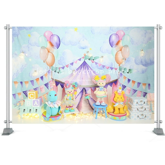 Circus Photography Backdrop Kids Birthday Backdrop Newborn Child ...