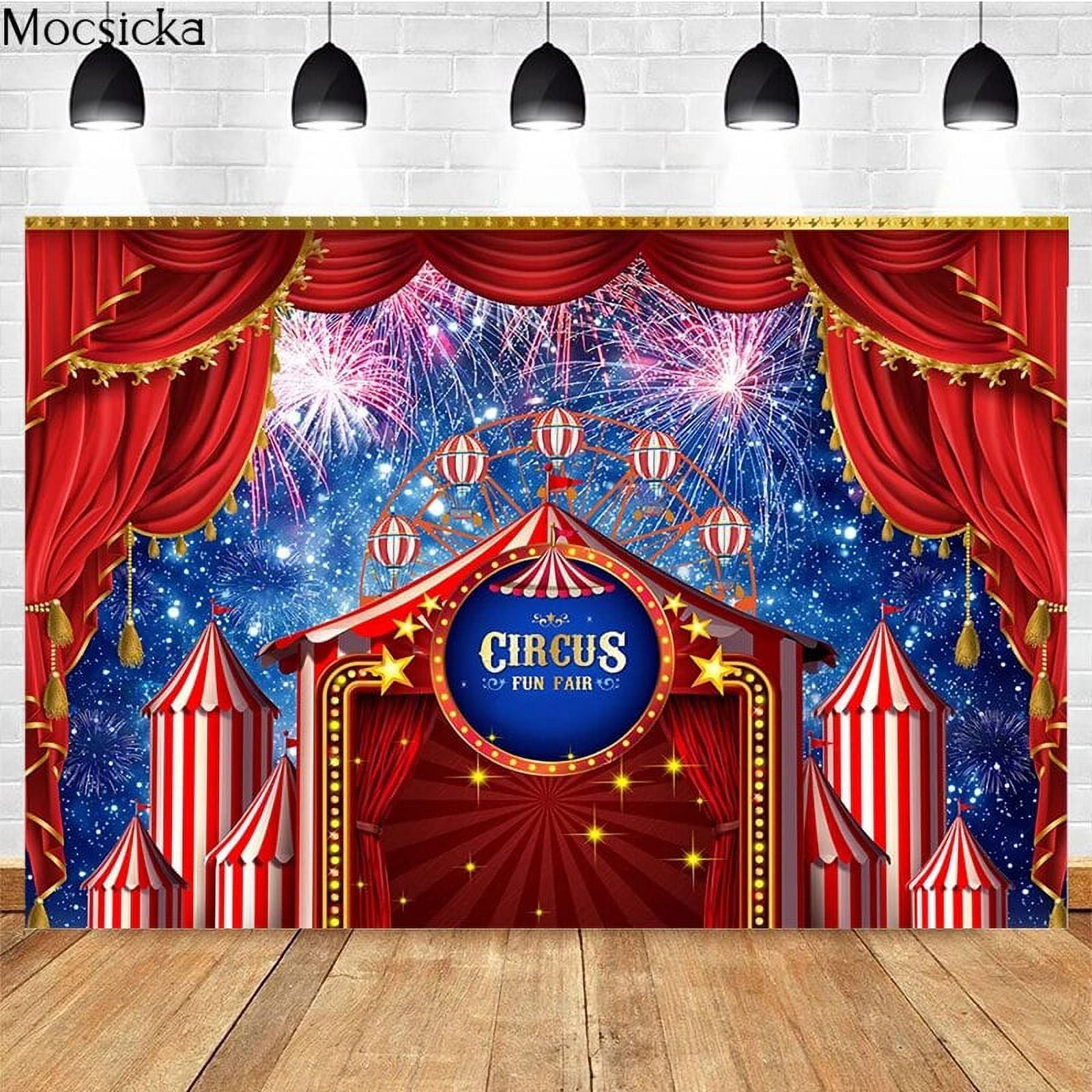 Circus Photography Background Ferris Wheel s Curtain Decoration Props ...
