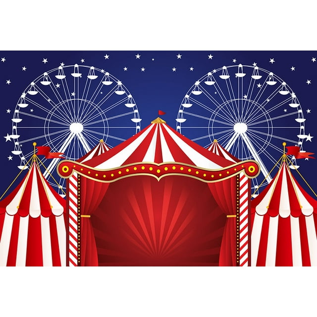 Circus Red Tent Carnival Baby Shower Kid Child Birthday Party Ballons ...