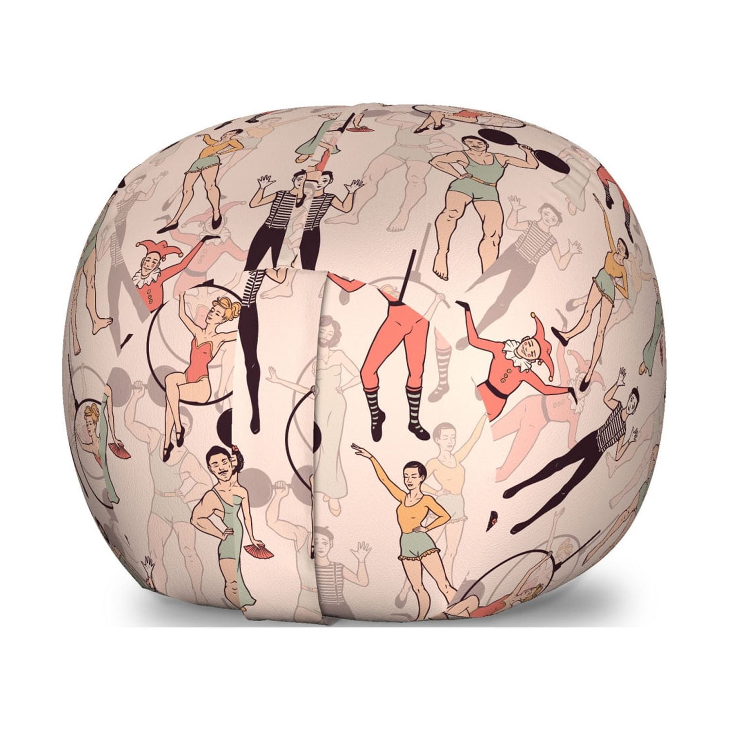 Circus Storage Toy Bag Chair, Acrobat Actor Artist Gymnast Harlequin ...
