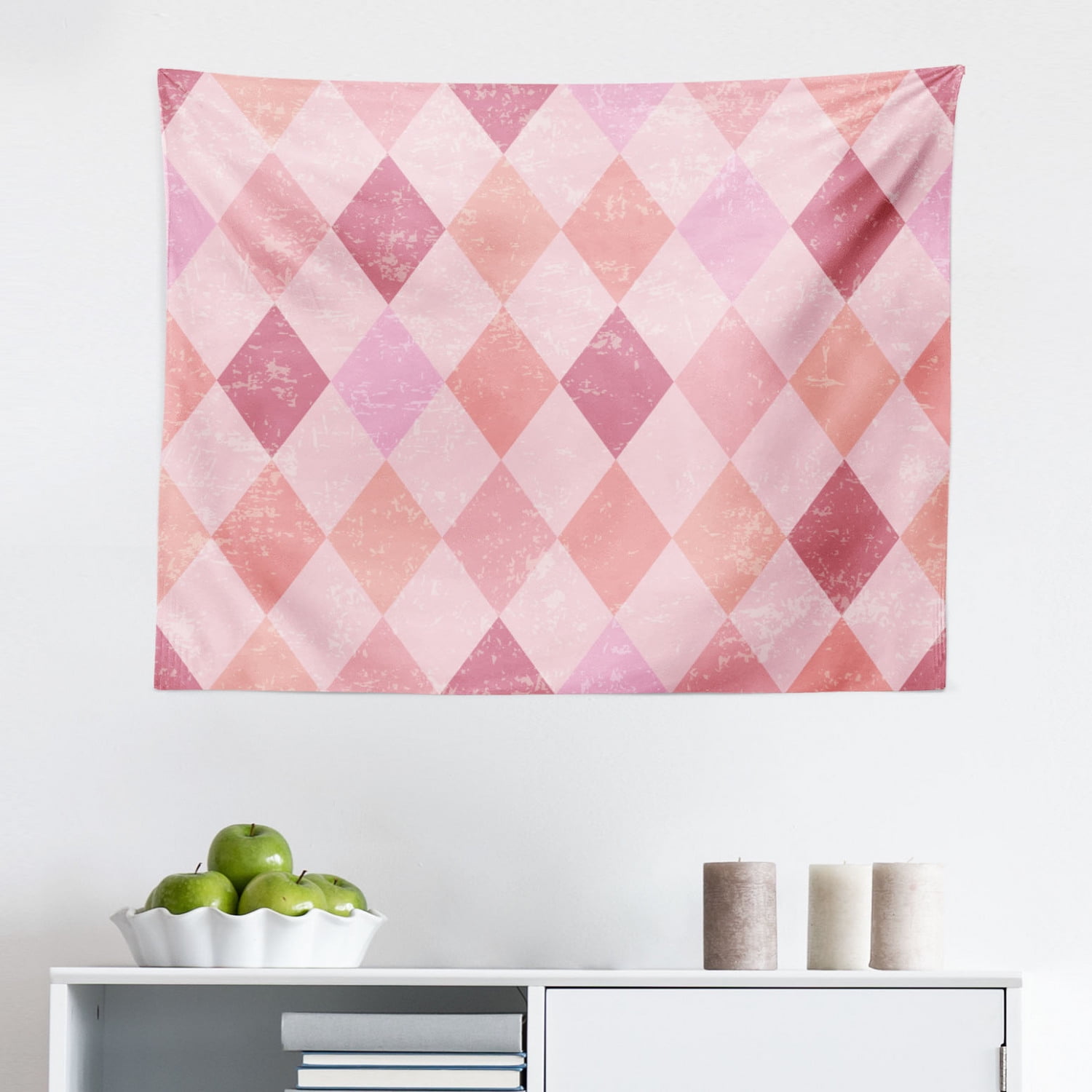 Circus Tapestry, Doodle Design of Juggler Monkey and Lion Passing ...