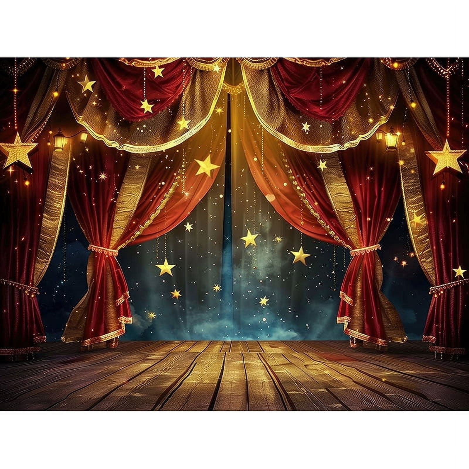Circus Tent With Striped Canopy Popcorn Photography Backdrops Balloons ...
