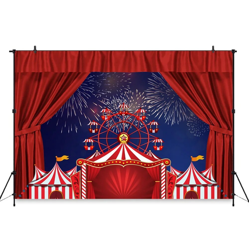 Circus Theme Backdrop Circus Tents party balloon Baby backdrops ...