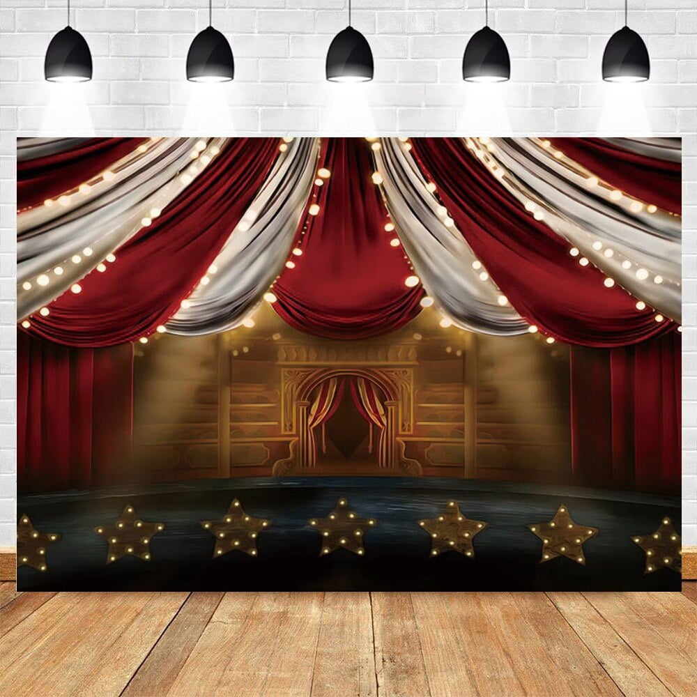 Circus Theme Party Backdrop Decor Newborn Baby Birthday Circus Carnival ...