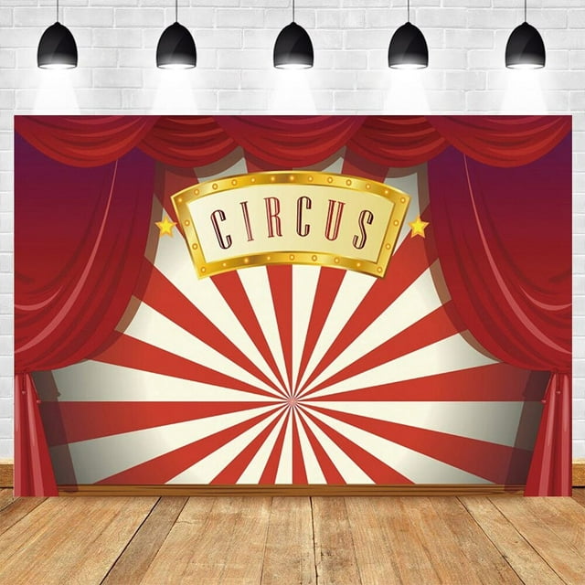 Circus Theme Party Backdrop Decor Newborn Baby Birthday Circus Carnival ...