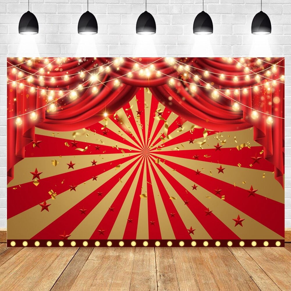 Circus Theme Party Backdrop Decor Newborn Baby Birthday Circus Carnival ...