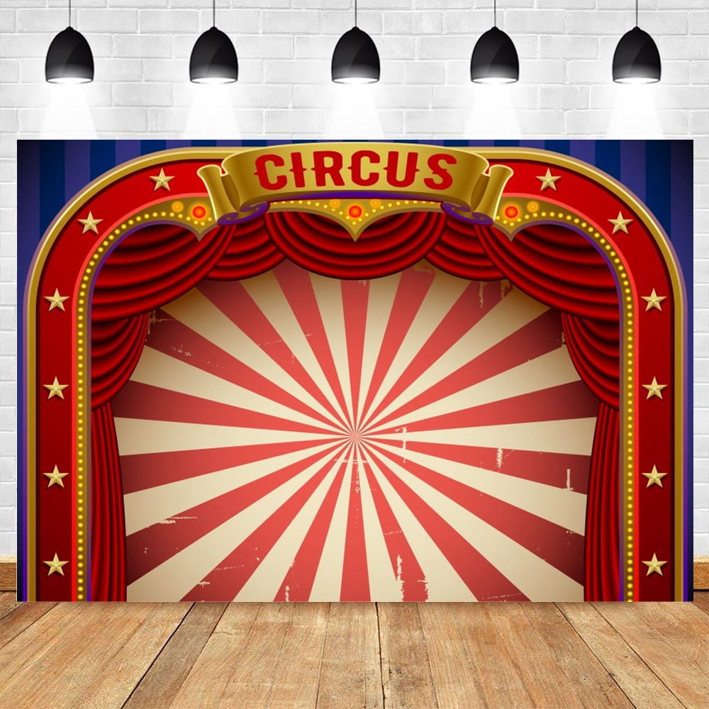Circus Theme Party Backdrop r Newborn Baby Birthday Circus Carnival ...