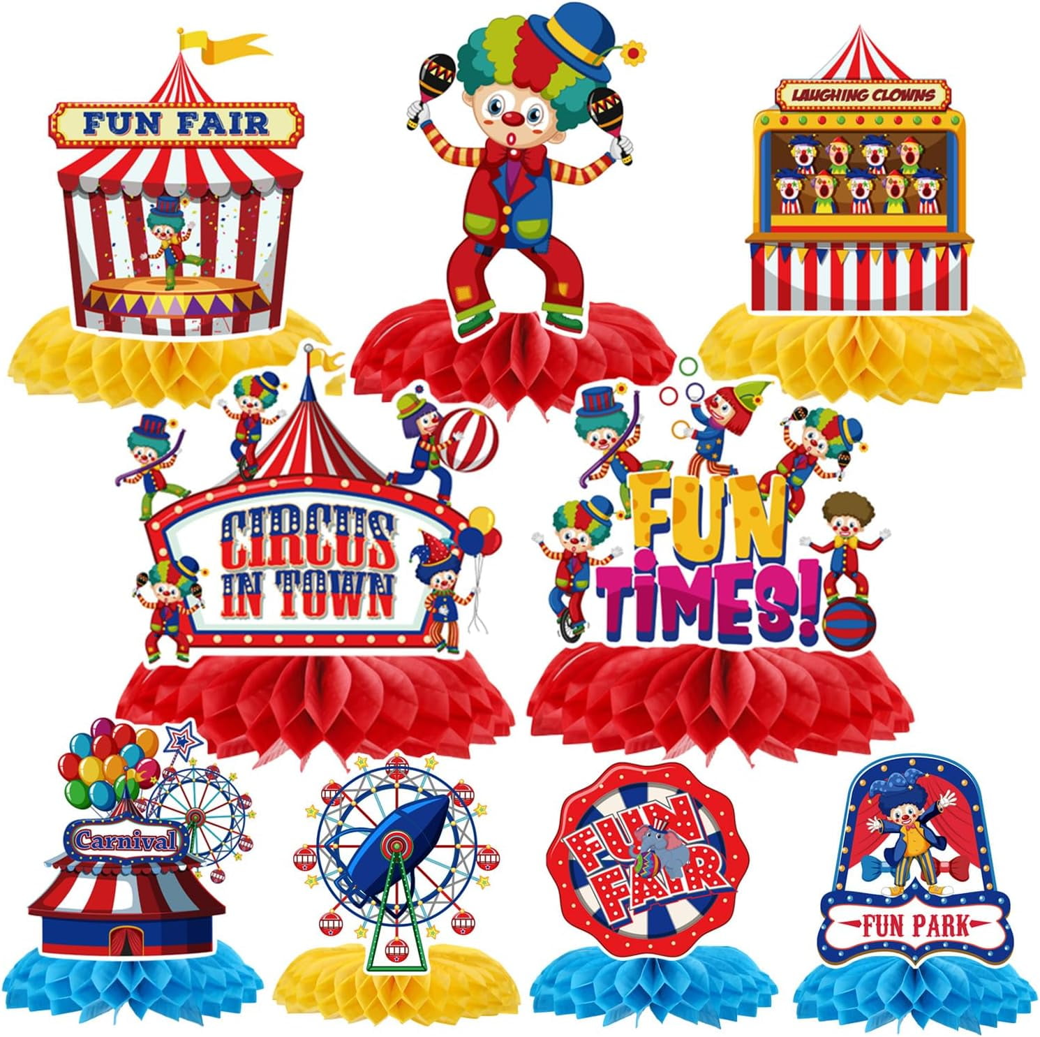 Circus Theme Party Decorations - 9PCS Carnival Theme Party Decorations ...