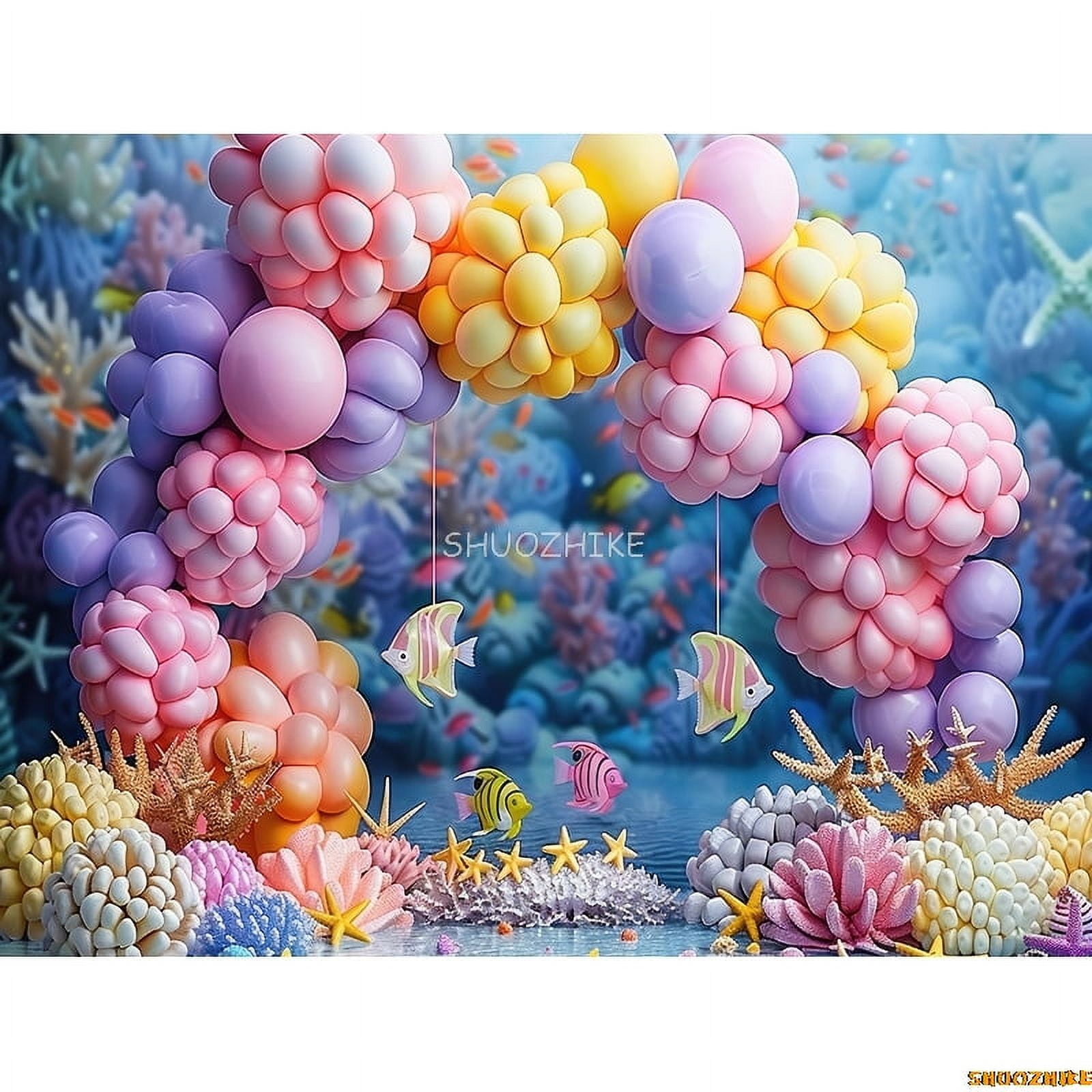 Circus Tt With Striped Canopy Photography Backdrops Balloons Birthday ...