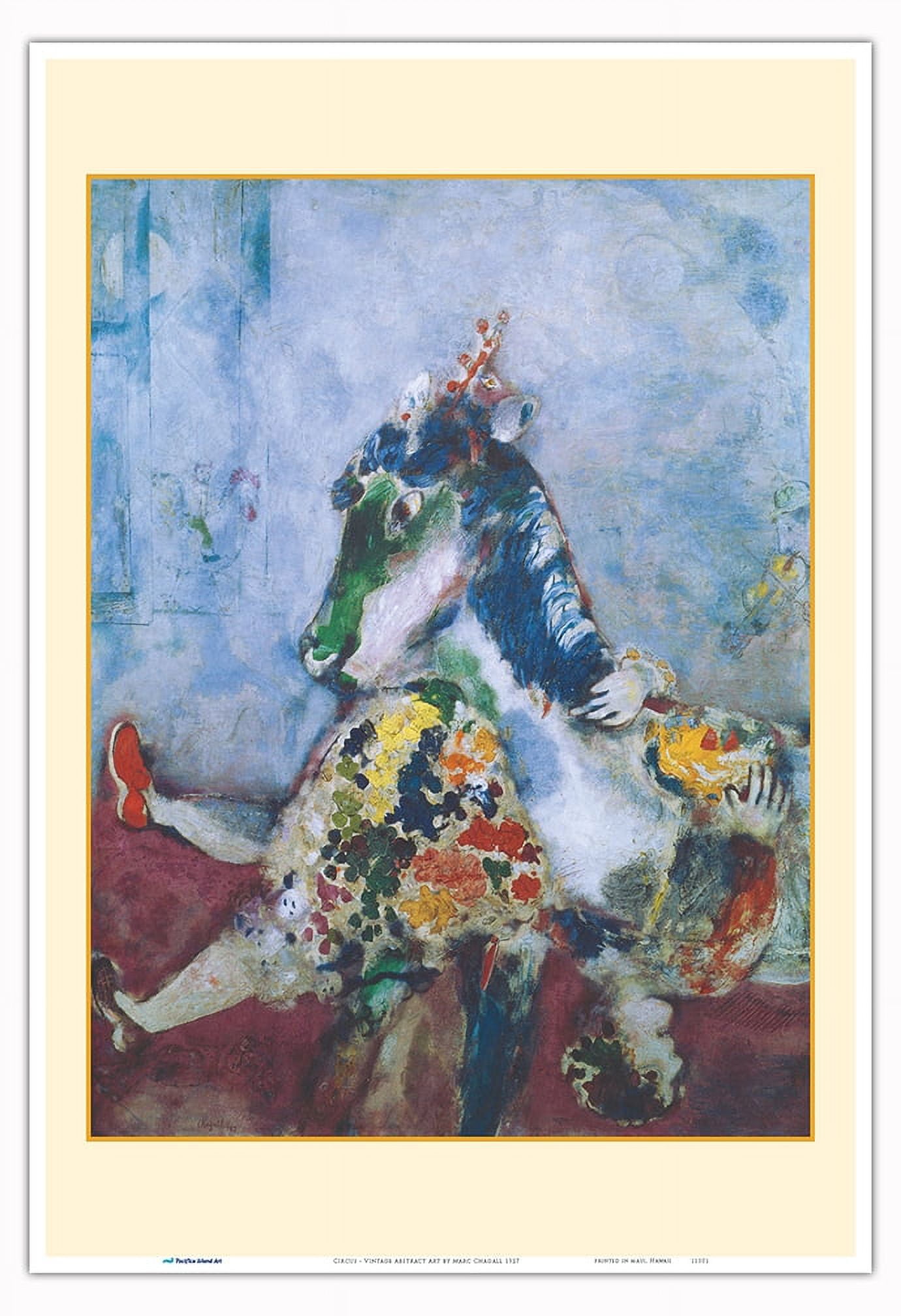 Circus - Vintage Abstract Art by Marc Chagall c.1927 - Master Art Print ...