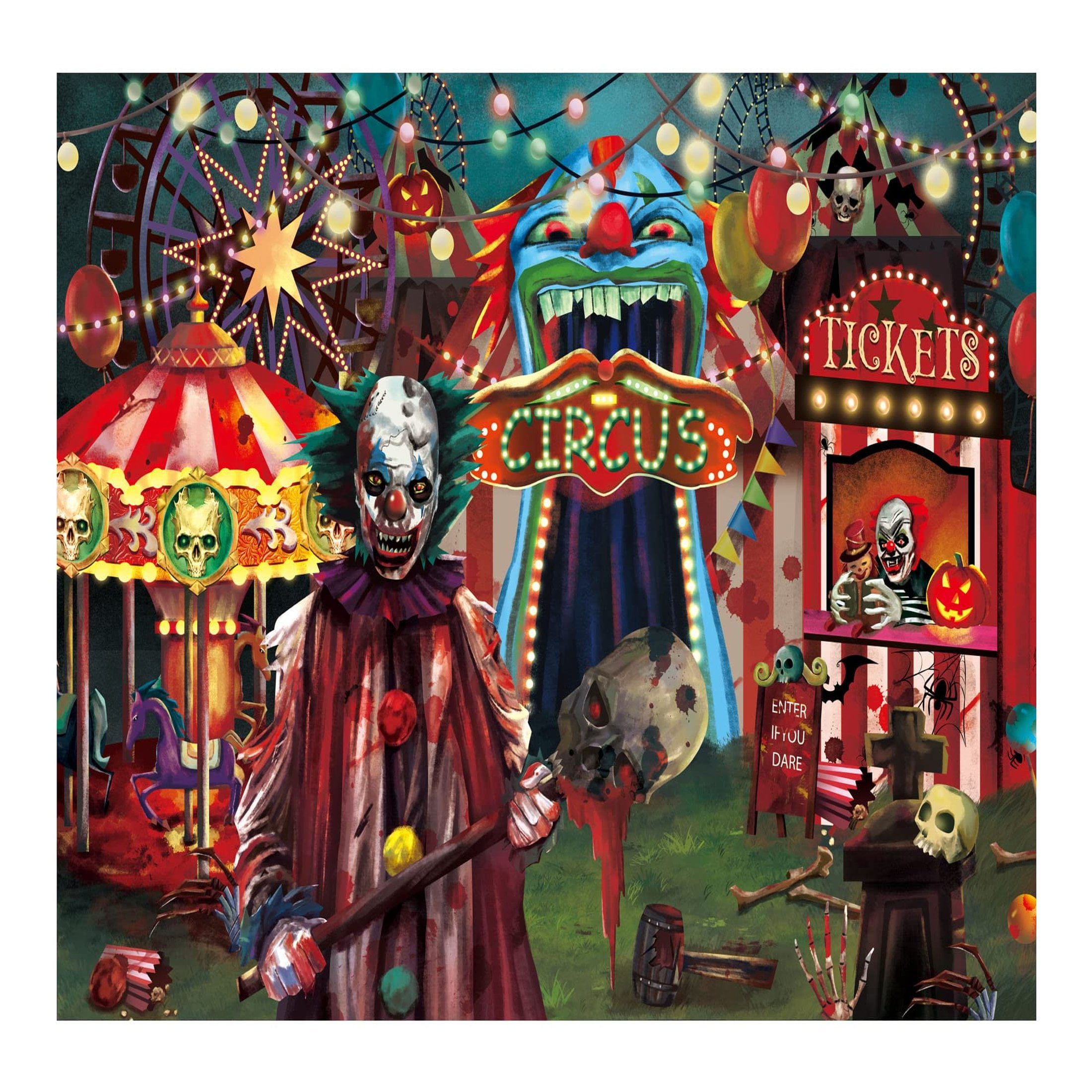 Circus Wonderland Backdrop for Photography, Perfect for Clown-Themed ...