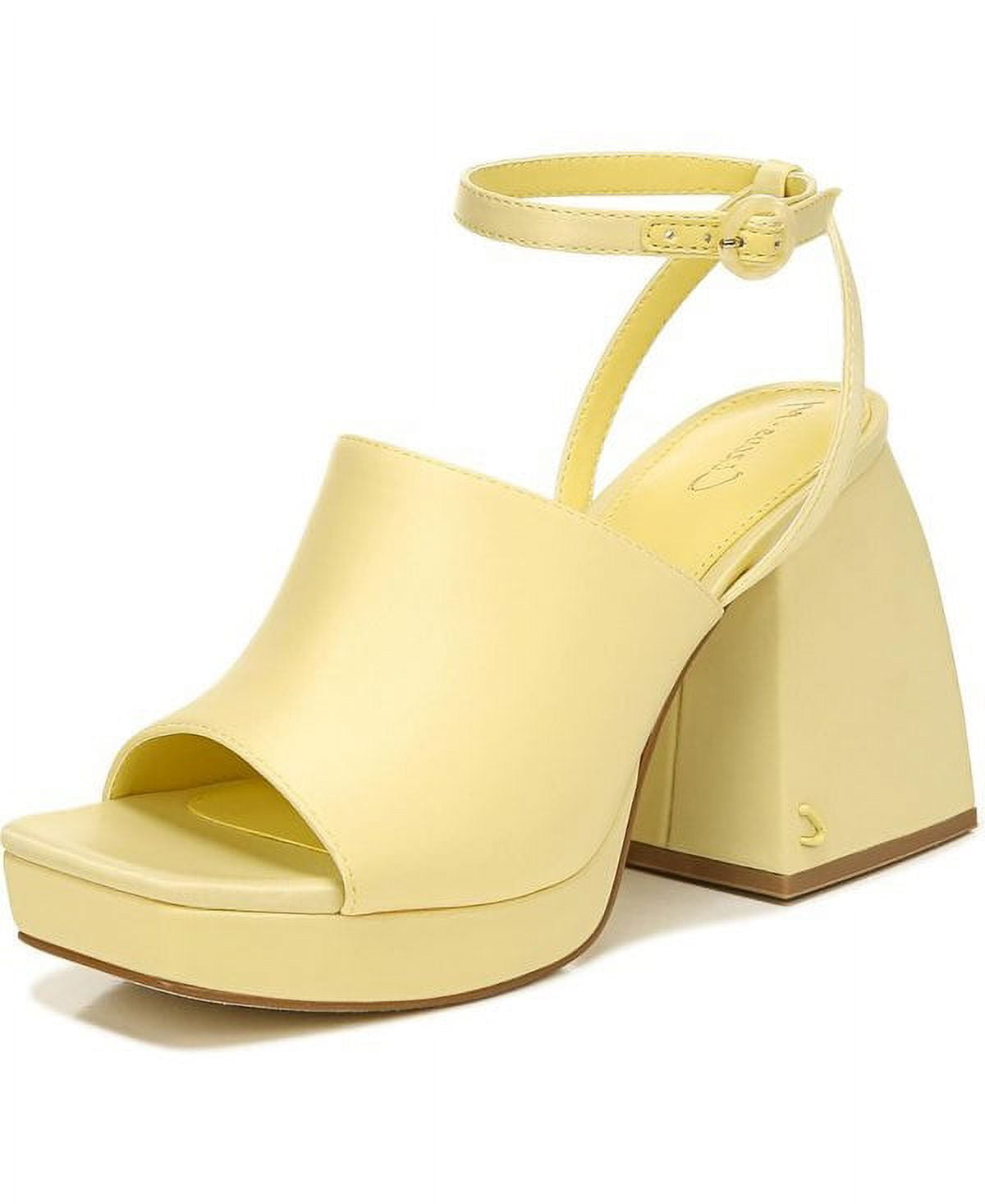 Circus by Sam Edelman Miranda Yellow Ankle Strap Squared Open Toe ...