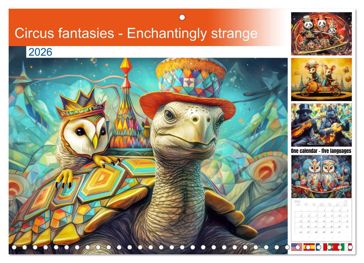Circus fantasies - Enchantingly strange (Monthly Wall Calendar 2026 11. ...