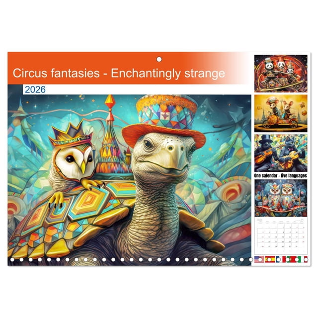 Circus fantasies - Enchantingly strange (Monthly Wall Calendar 2026 11. ...