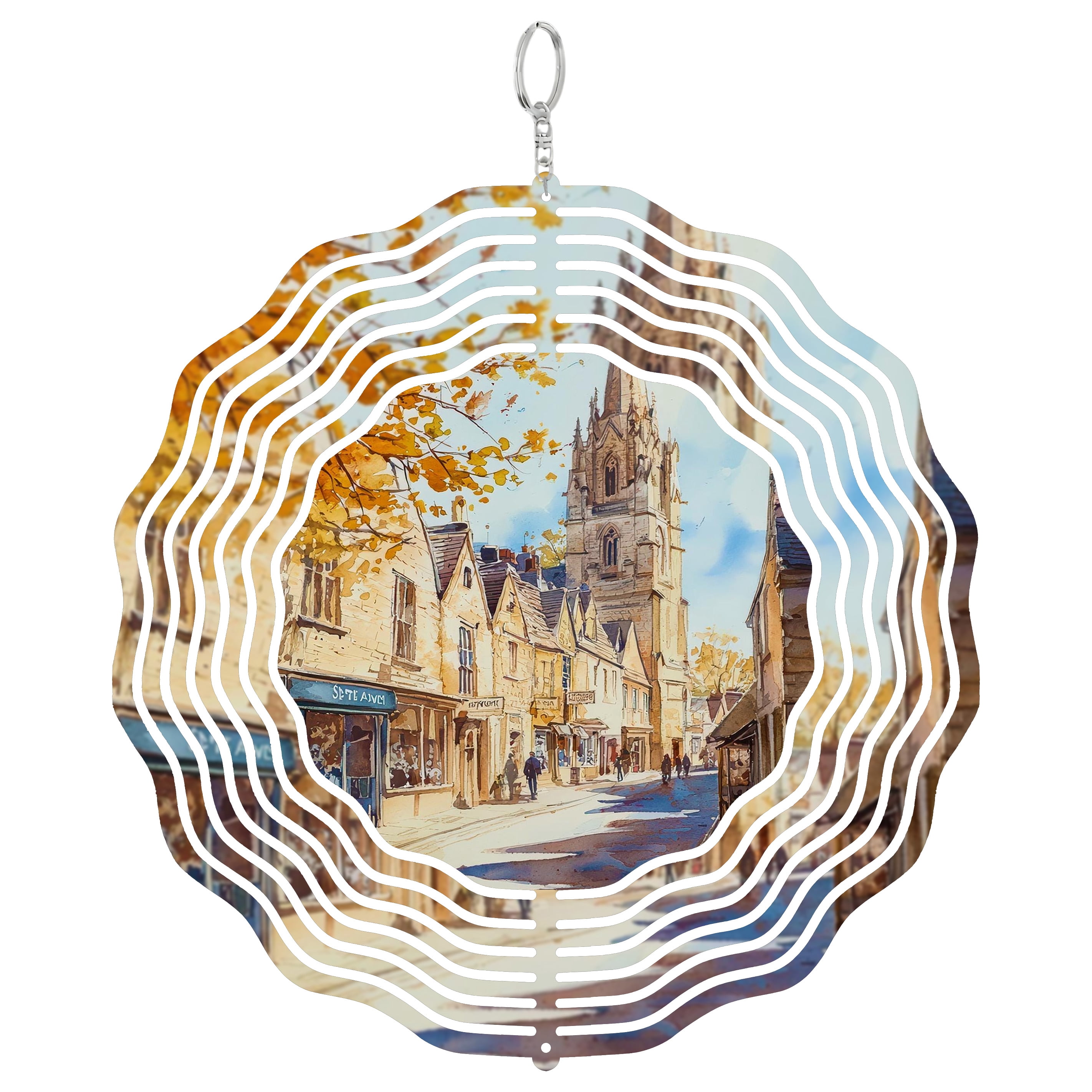 Cirencester UK 3D Wind Spinner Kinetic Hanging Yard Decoration Gift ...