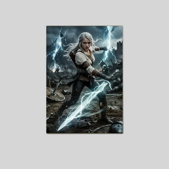 Ciri Poster The Witcher Wall Art Video Game Poster Gamer Poster Size 24 ...