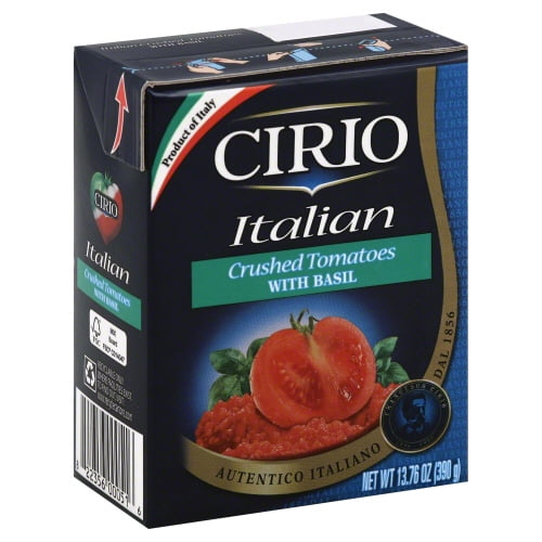 Cirio Crushed Tomatoes with Basil Recipe 13.76 oz (Pack Of 8) - Walmart.com