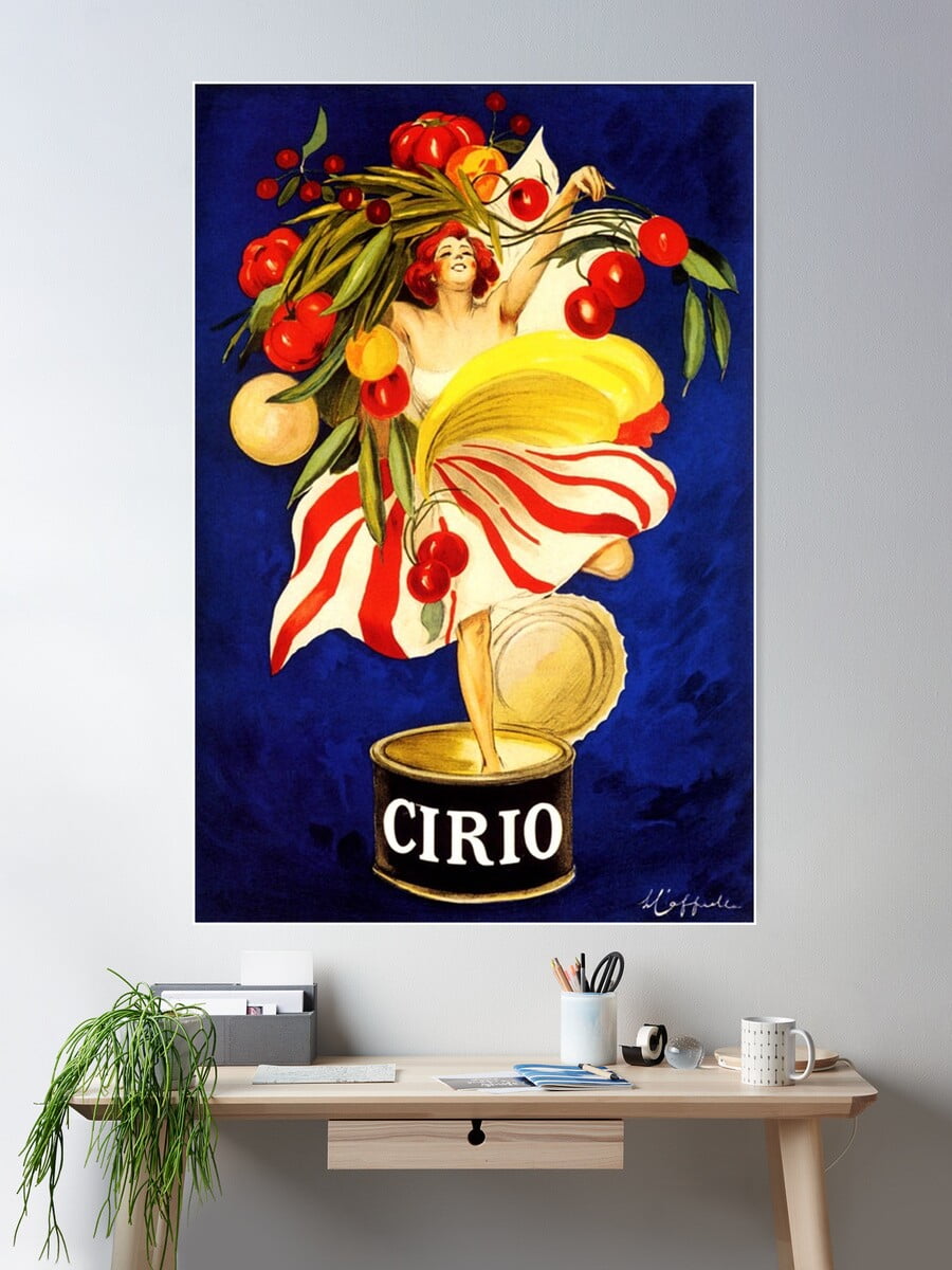 Cirio Tomatoes Vintage Food Advertisement Poster Poster Wall Art ...