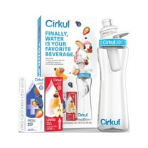 Cirkul 32oz Matte Black Stainless Steel Water Bottle Starter Kit with 2 ...