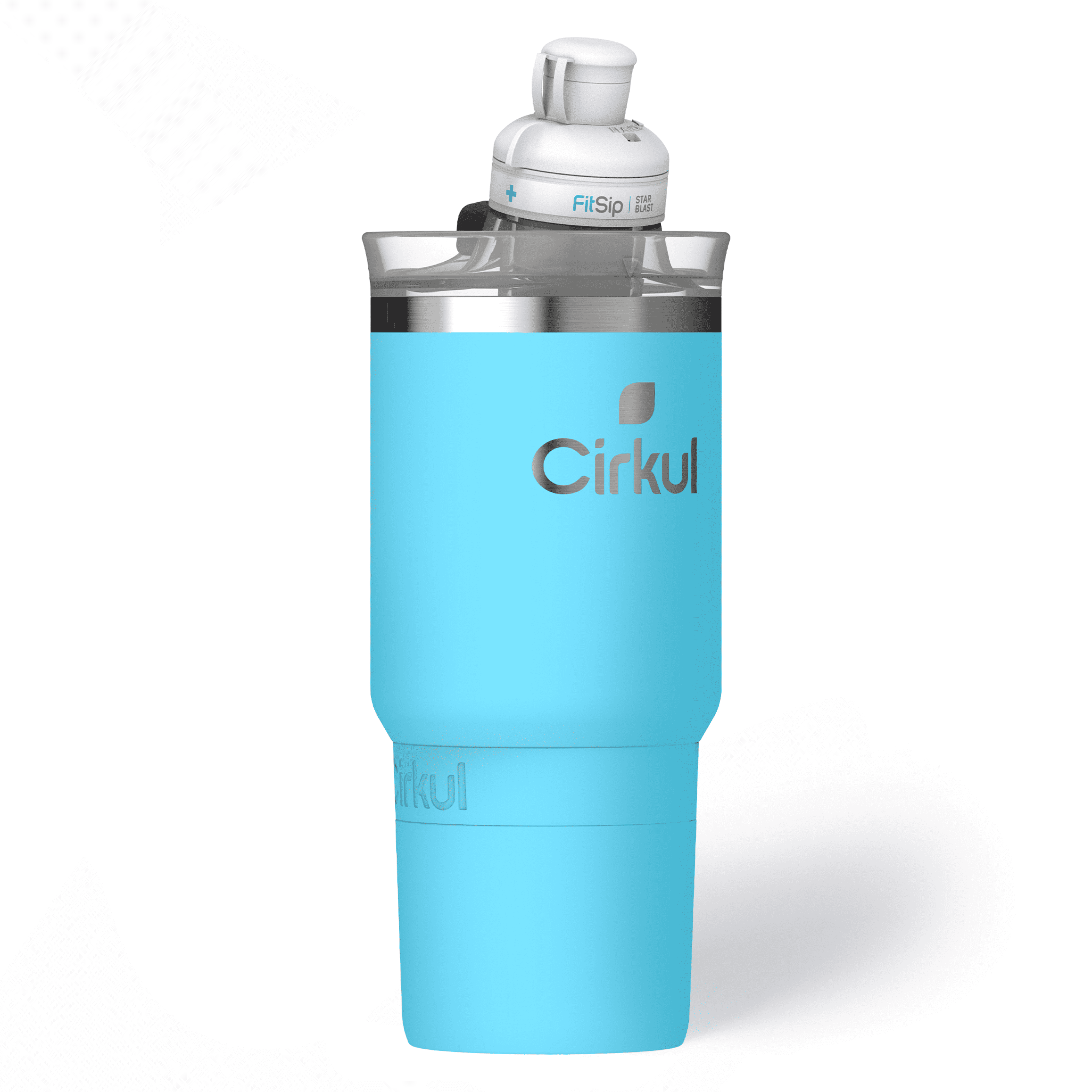Cirkul 24oz Aqua On-The-Go StrawSip Tumbler, 1 Flavor Cartridge (FitSip ...