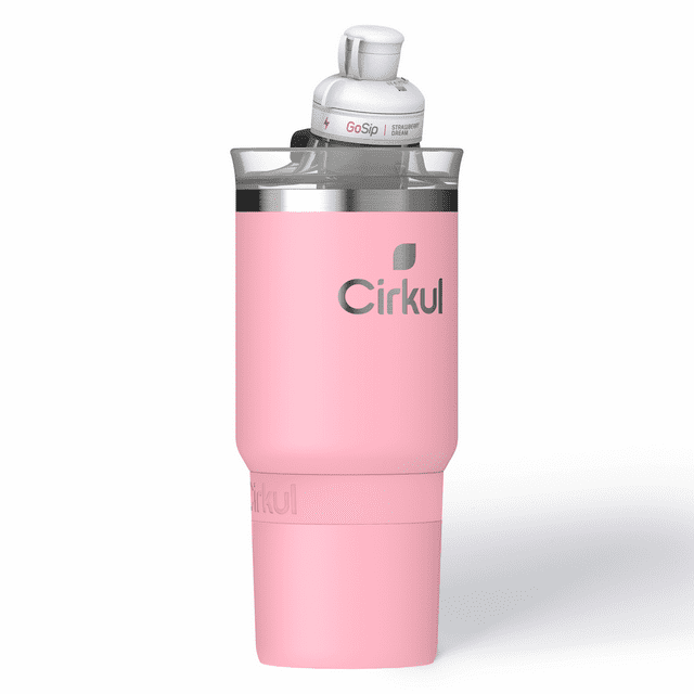 Cirkul 24oz Flamingo On-The-Go StrawSip Tumbler, 1 Flavor Cartridge ...