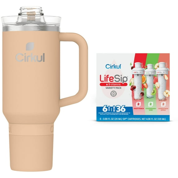 Free Shipping! Cirkul 40oz All-Day StrawSip Tumbler & LifeSip Flavor ...