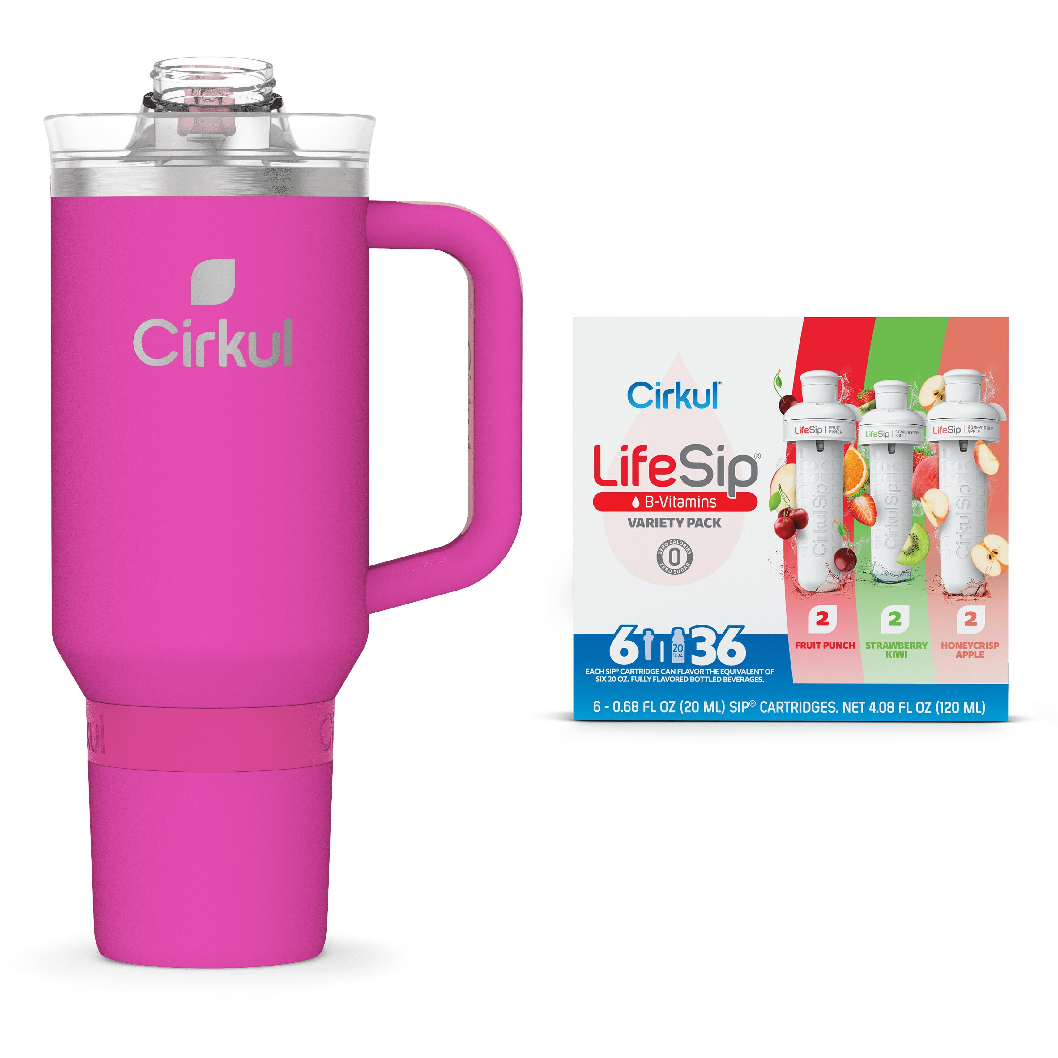 Free Shipping! Cirkul 40oz All-Day StrawSip Bright Pink Tumbler ...
