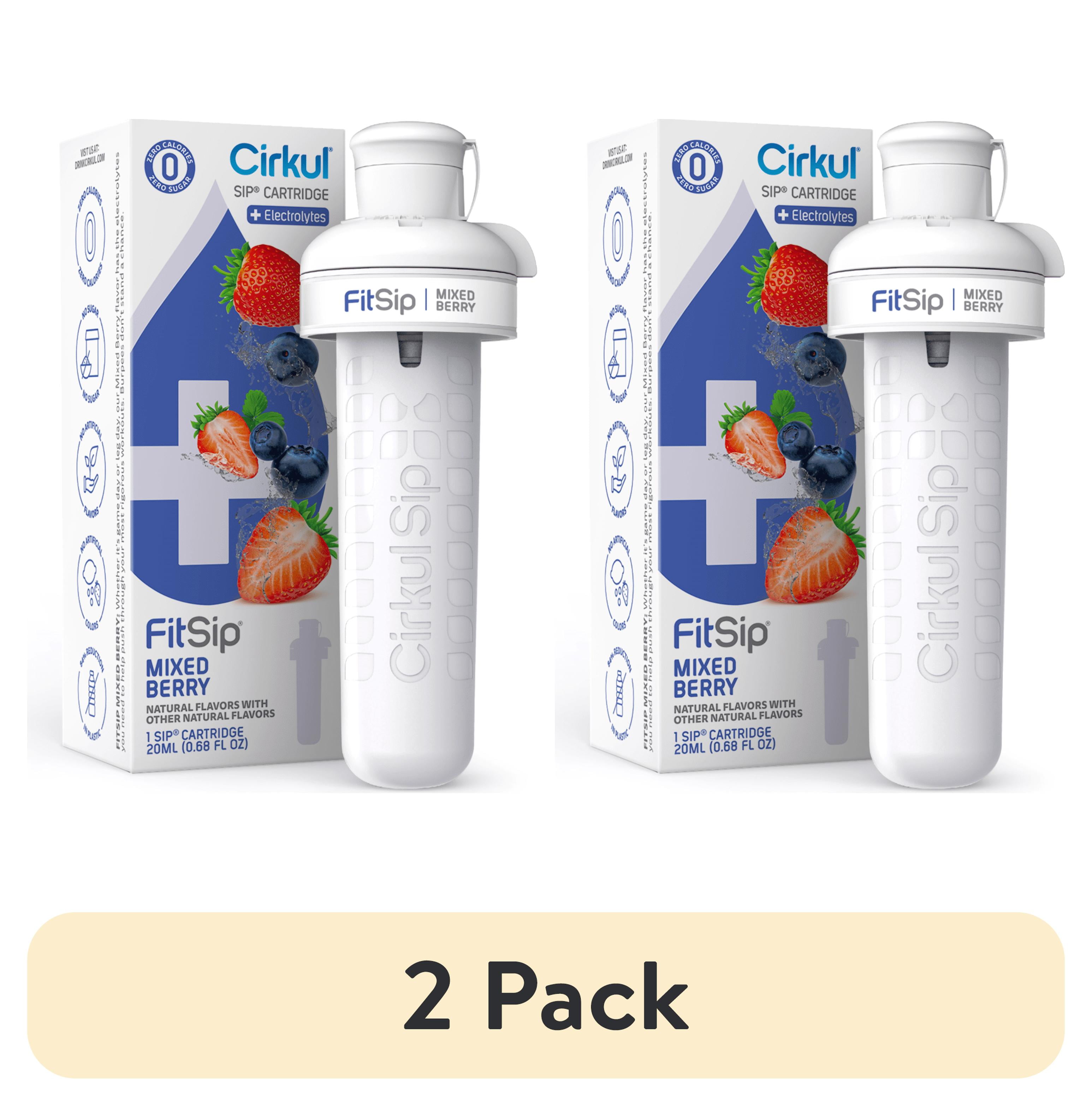 (2 pack) Cirkul FitSip Mixed Berry Flavor Cartridge, Drink Mix, 1-Pack - Walmart.com