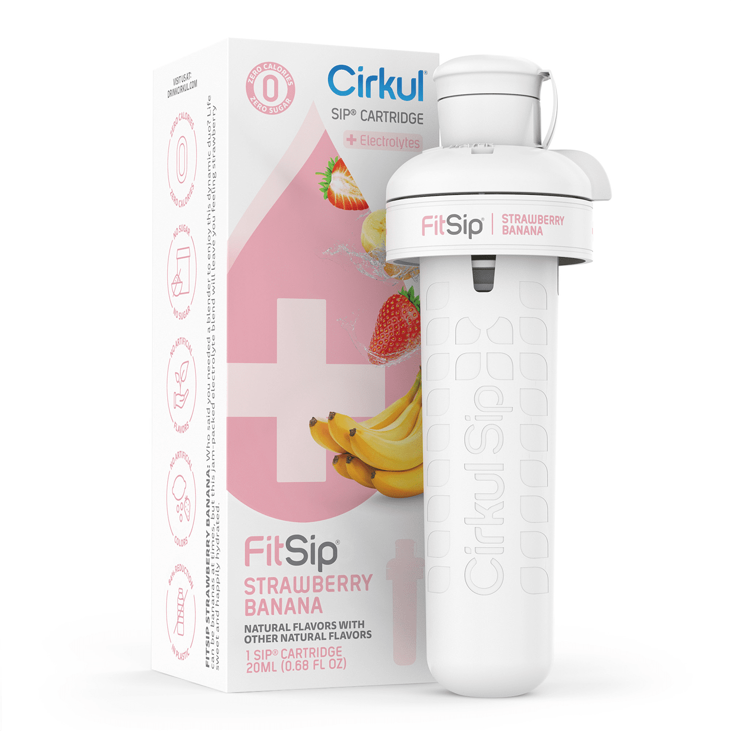 Cirkul FitSip Strawberry Banana Flavor Cartridge, Drink Mix, 1- Pack ...