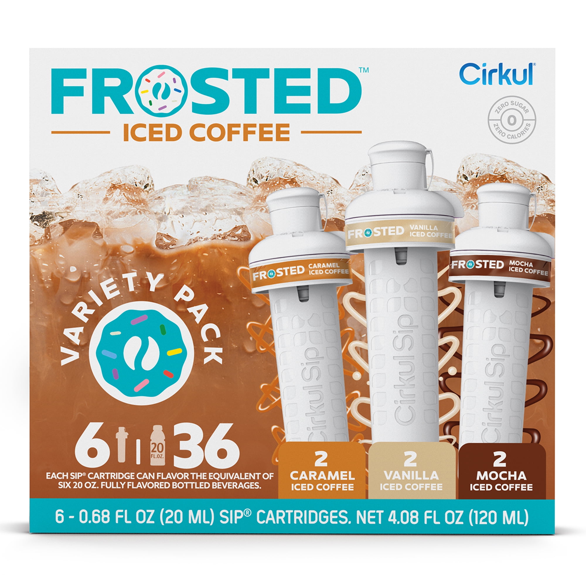 Cirkul Frosted Iced Coffee Flavor Cartridge Variety Pack, 6-Pack (2 ...