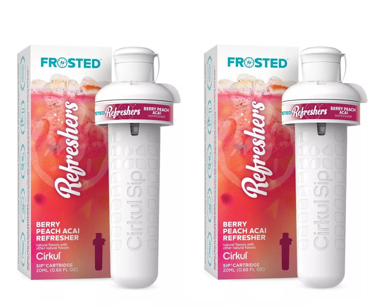 Cirkul Frosted Refreshers Berry Peach Acai Refresher Flavor Cartridge ...