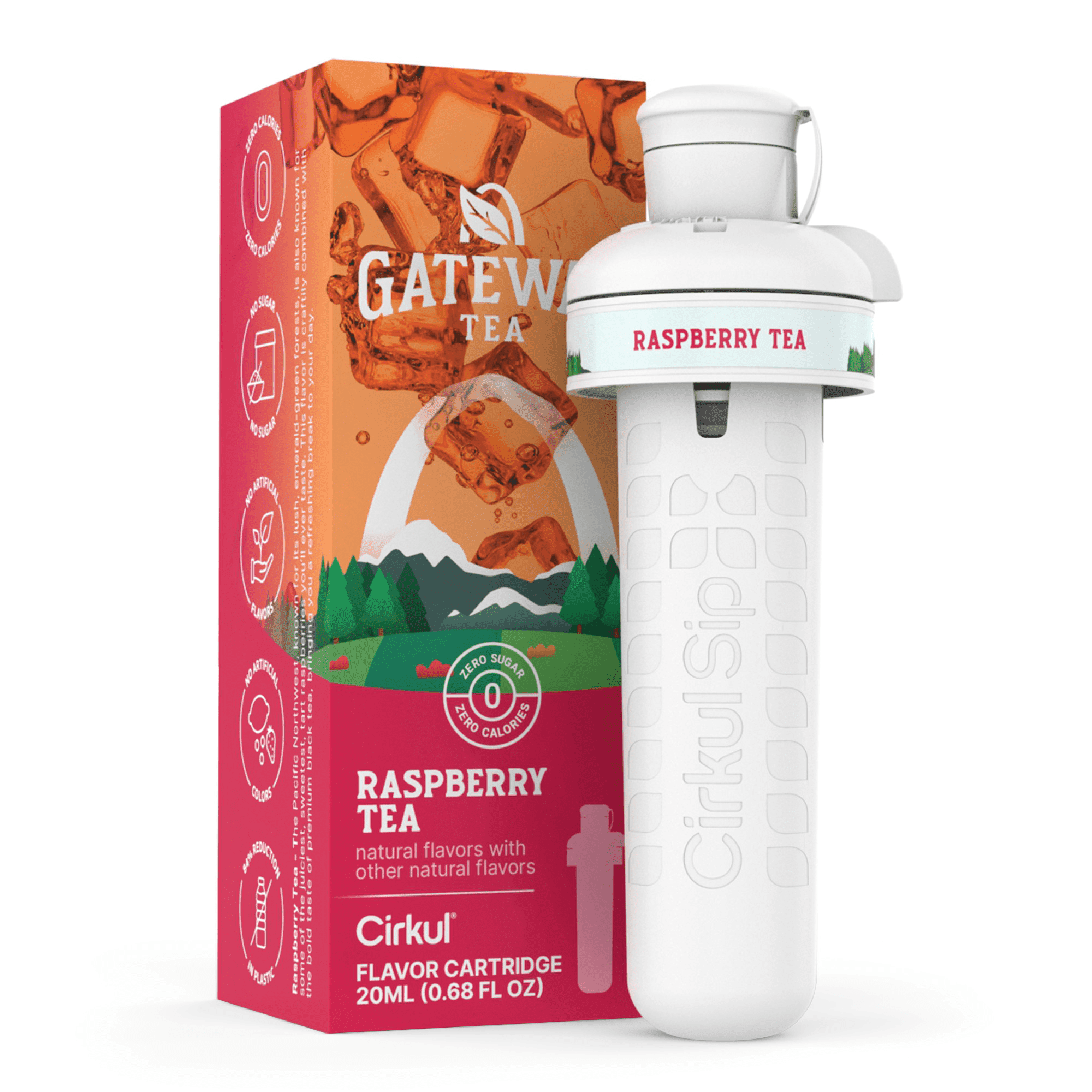 Cirkul Gateway Raspberry Tea Flavor Cartridge, Drink Mix, 1-Pack pack ...