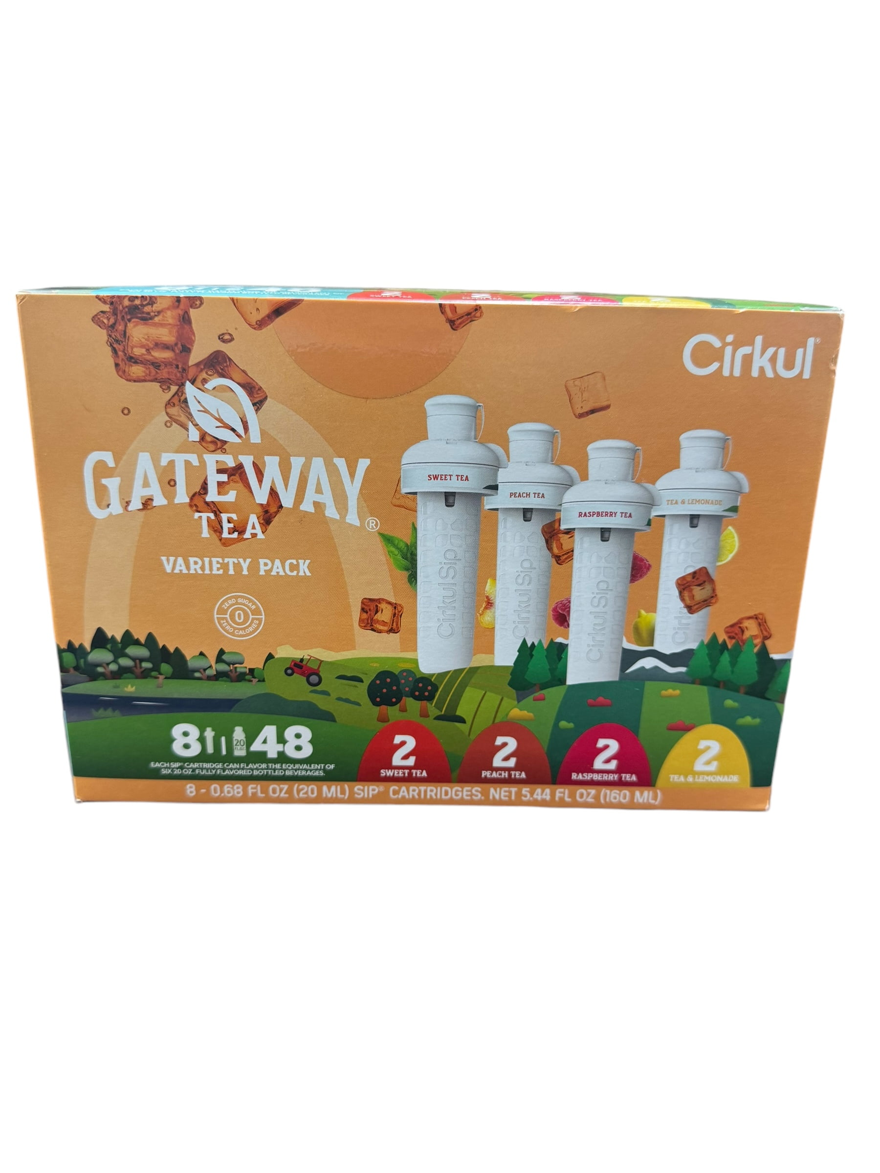 Cirkul Gateway Tea Flavored Water Cartridge Variety Pack, 8 Cartridges ...