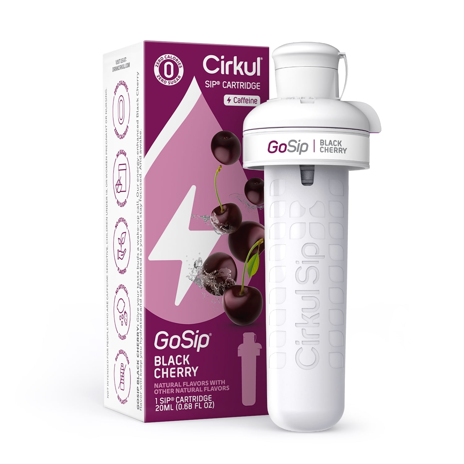 Cirkul GoSip Black Cherry Flavor Cartridge, Drink Mix, 1-Pack - Walmart.com