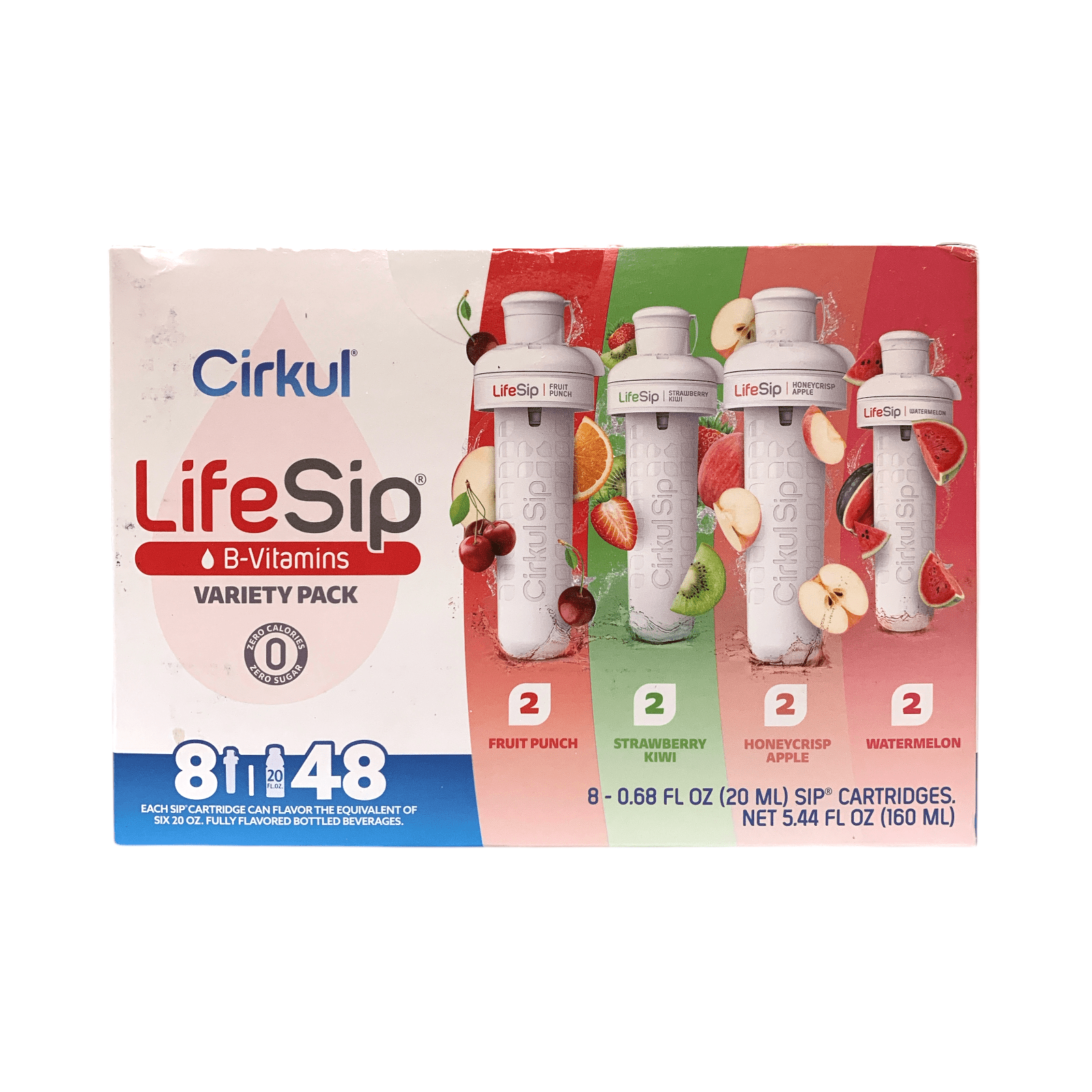 Cirkul LifeSip Water Flavor Cartridge Variety Pack, 8 Pack, Fruit Punch ...
