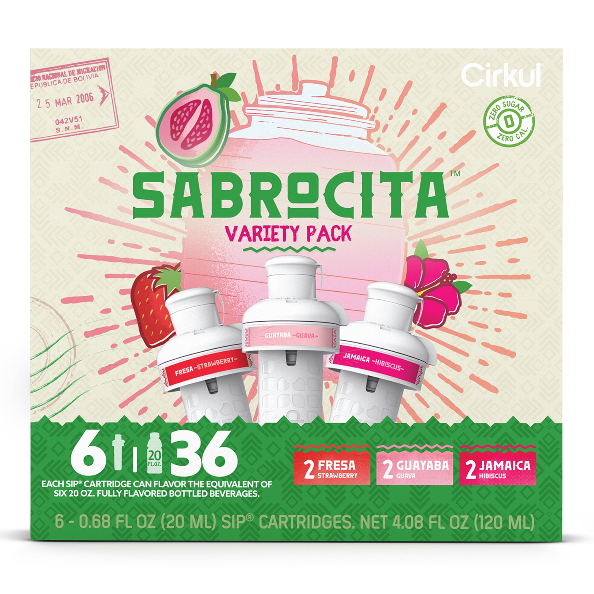 Cirkul Flavor Cartridge Variety Pack 6-Pack with Strawberry, Hibiscus ...