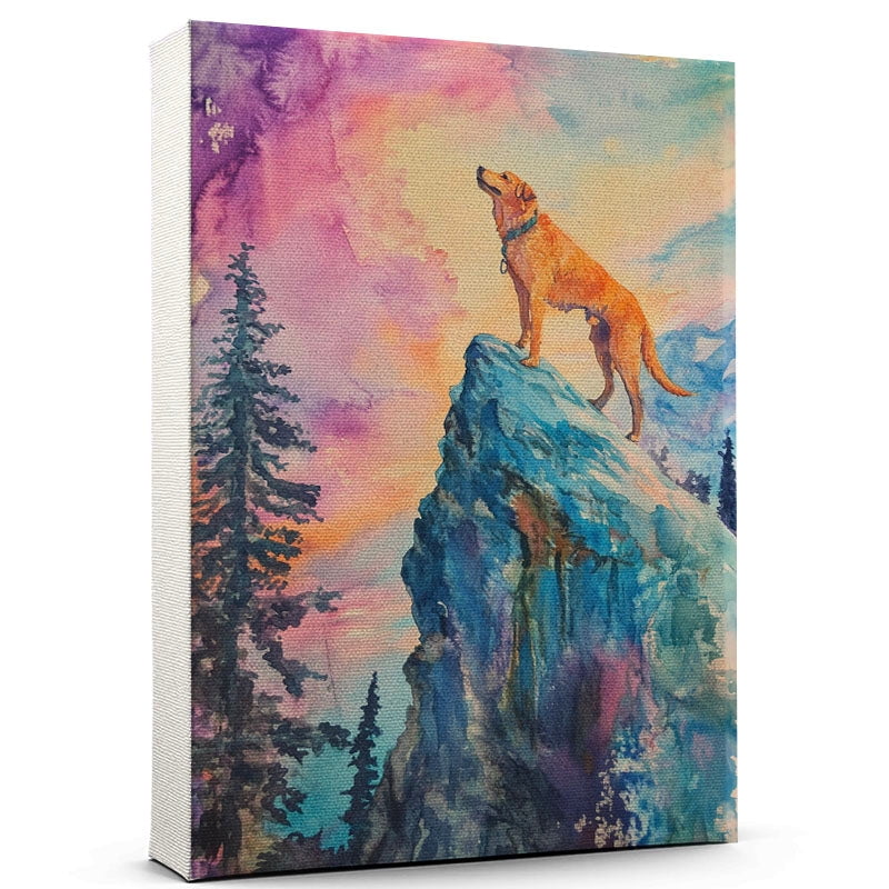 Cirnecodell Dog Canvas – Climbing Canvas Print of Funny Cirnecodell Dog ...