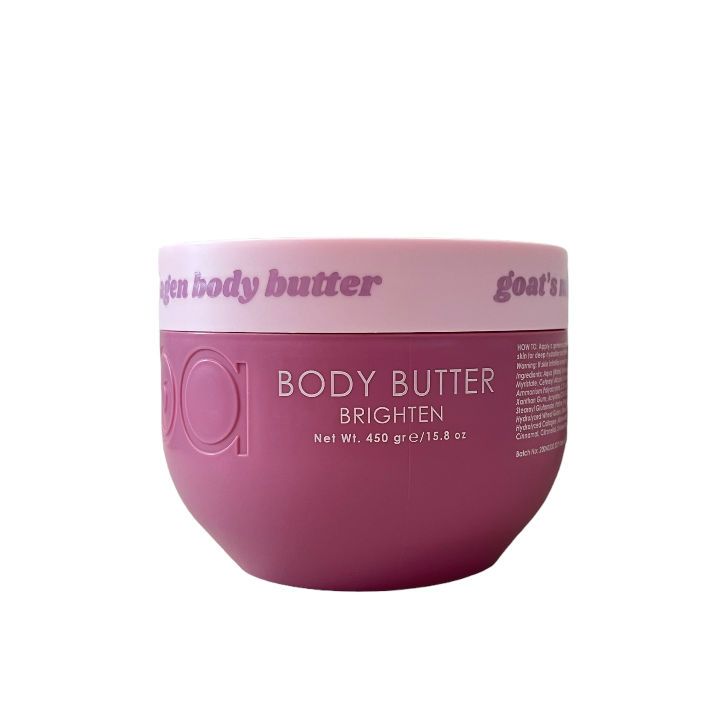 Ciroa Goat's Milk and Collagen Body Butter, 15.8 oz, Moisturizing and ...