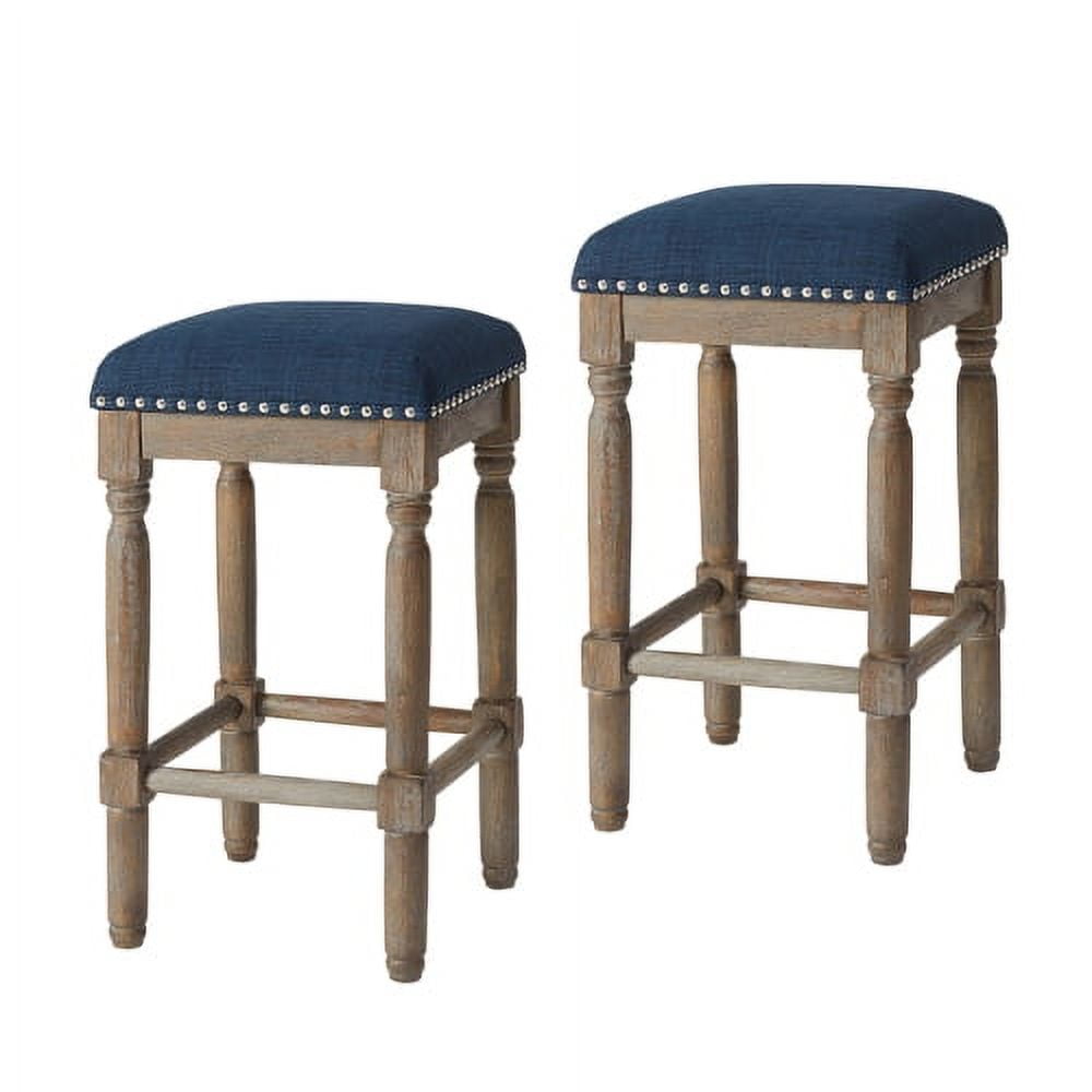 Cirque Counter Stool Set of 2, 26" Backless Counter Height Stools with ...
