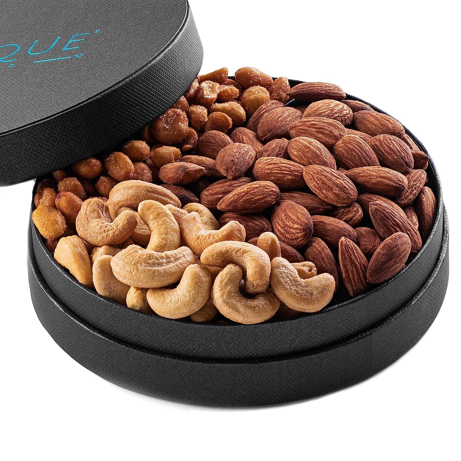 Cirque Gift Co. Gourmet Nut Gift Tray 6" Freshly Roasted Assorted Nuts ...