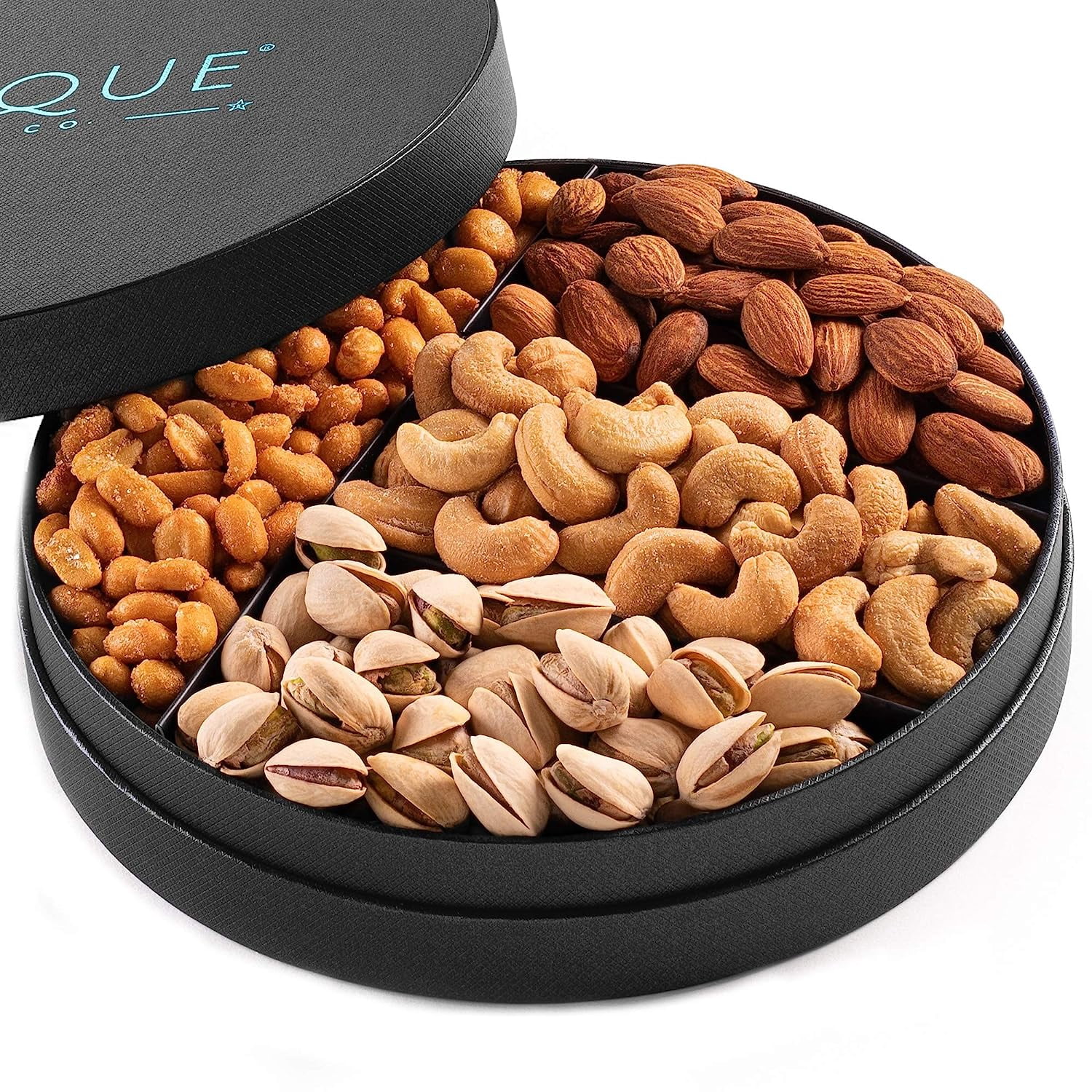 Cirque Gift Co. Gourmet Nut Gift Tray 8" Freshly Roasted Assorted Nuts ...