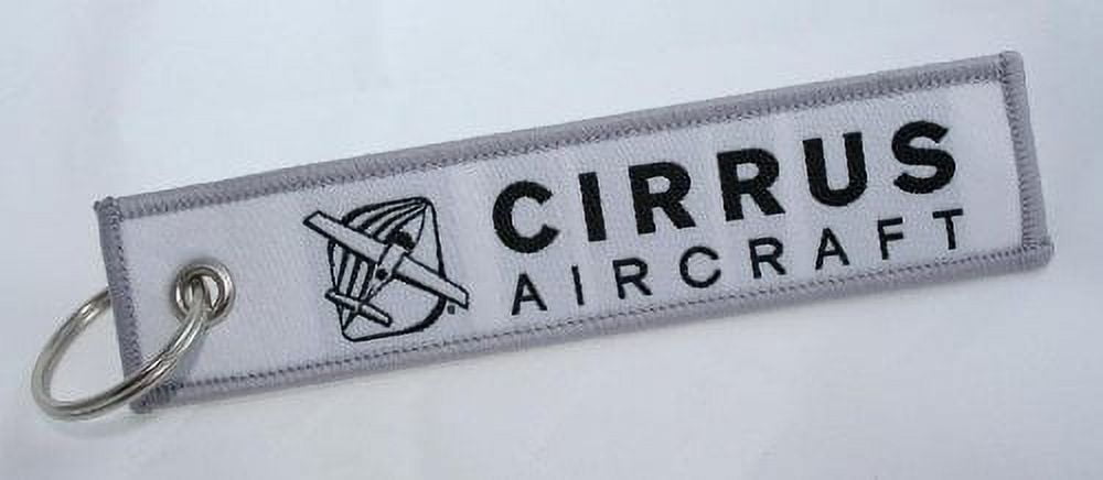 Cirrus Pilot Aviation Key Chain - Cirrus Aircraft - Woven Key Tag ...
