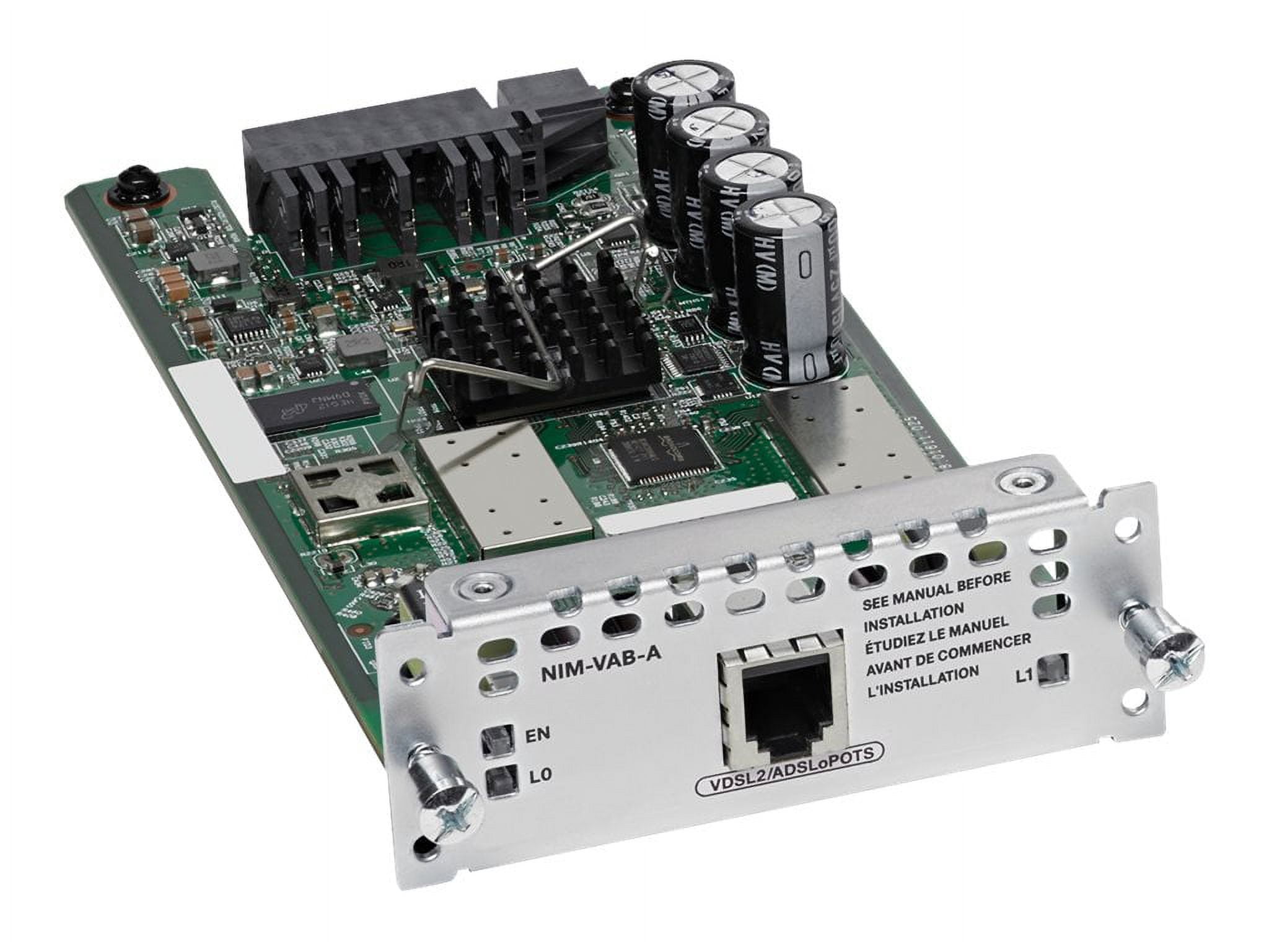 Cisco 1-port VDSL2/ADSL2+ NIM over POTS with Annex A - Walmart.com
