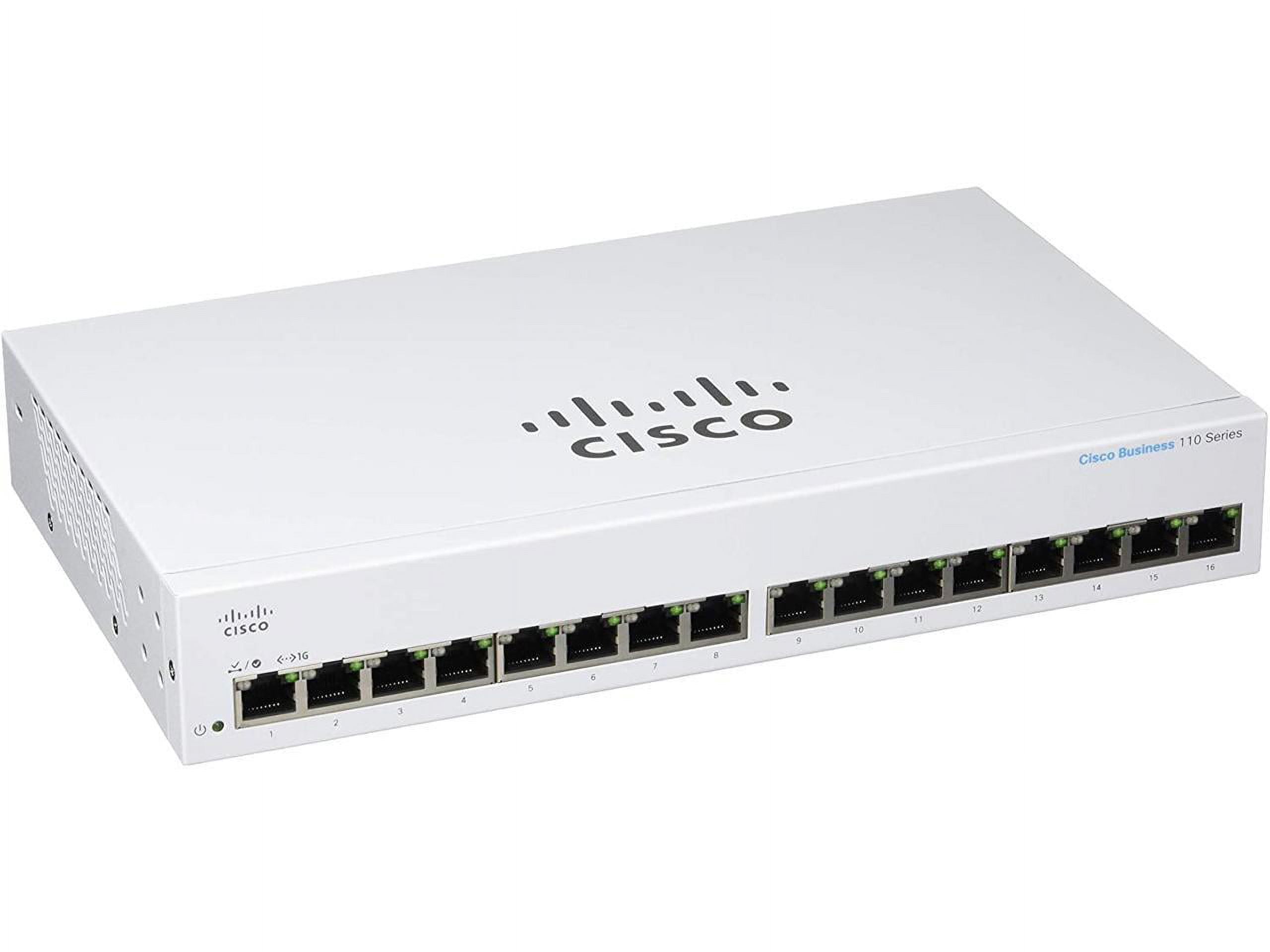 Cisco Business CBS110-16T Unmanaged Switch | 16 Port GE | Limited ...